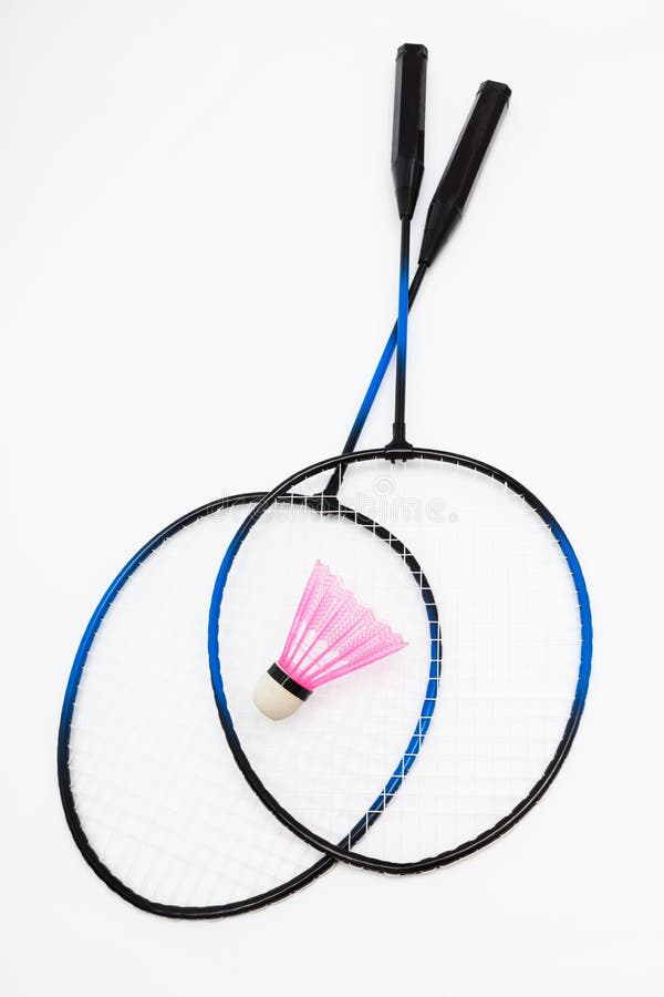 Het Badminton Van De Racket En Van De Shuttle Stock Afbeelding - Image ...