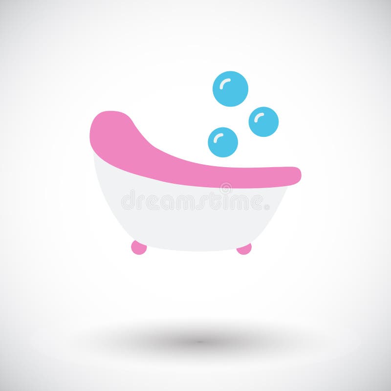 Bad Vector Vlak Pictogram vector illustratie. Illustration of ontwerp ...