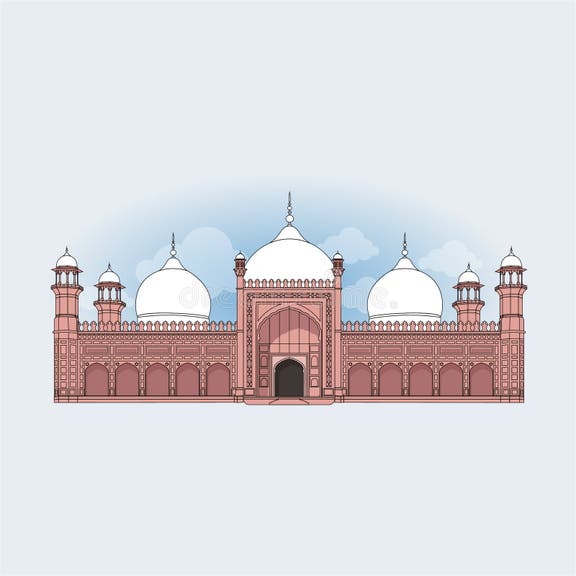 Badshahi Mosque Stock Illustrations – 109 Badshahi Mosque Stock ...