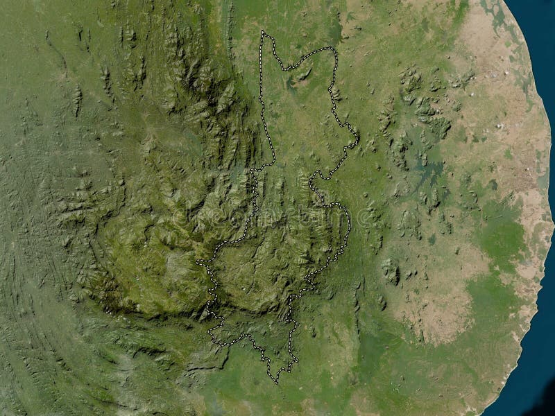 Badulla, Sri Lanka. Low-res Satellite. No Legend Stock Illustration ...