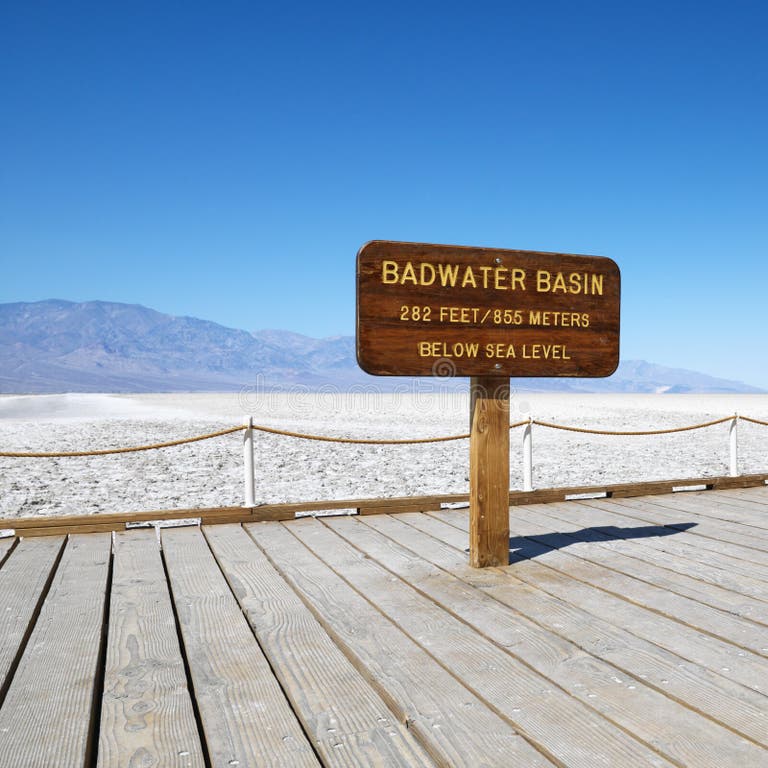 Badwater Basin in Death Valley. Stock Image - Image of basin, park: 2042261