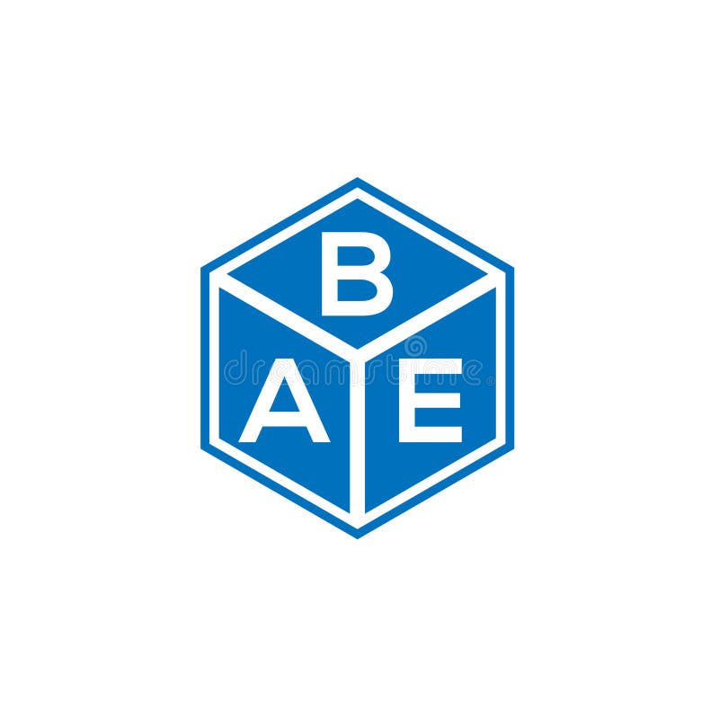 BAE Letter Logo Design on Black Background. BAE Creative Initials ...