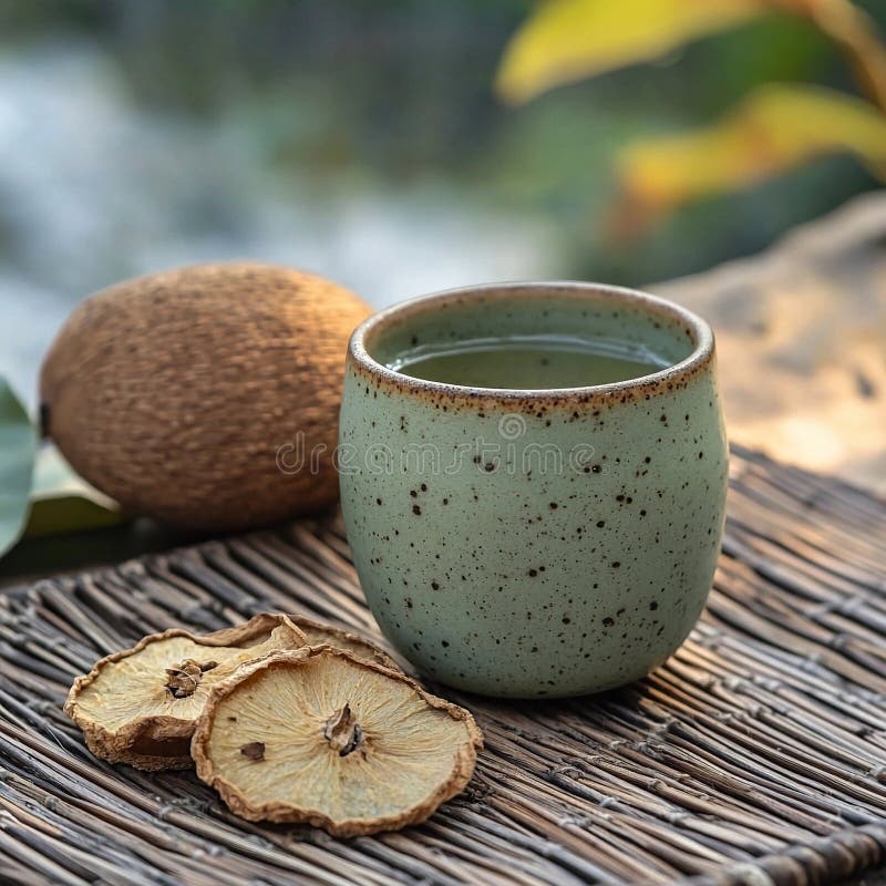 Bael Fruit Tea Thai Drinks Close Up View Stock Illustration ...