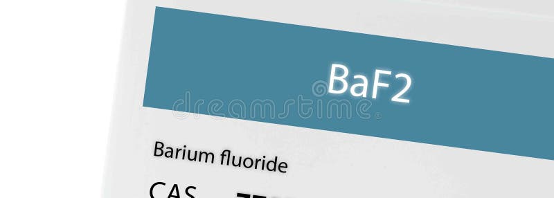 BaF2 - Barium Fluoride stock photo. Image of bottle - 293567246
