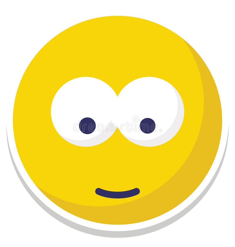 Baffled Emoticon, Stare Emoticon Vector Isolated Icon Which Can Easily ...