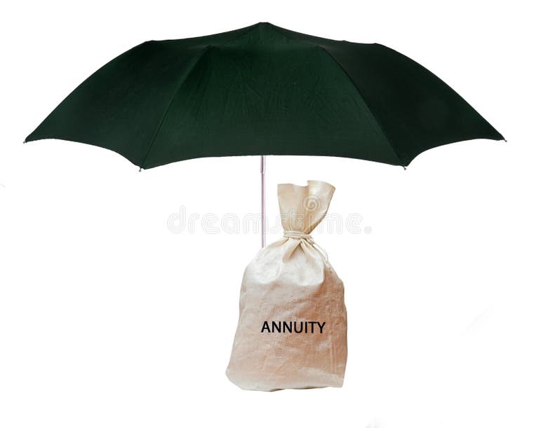 Annuity Protected by Umbrella Stock Image - Image of white, annuity ...