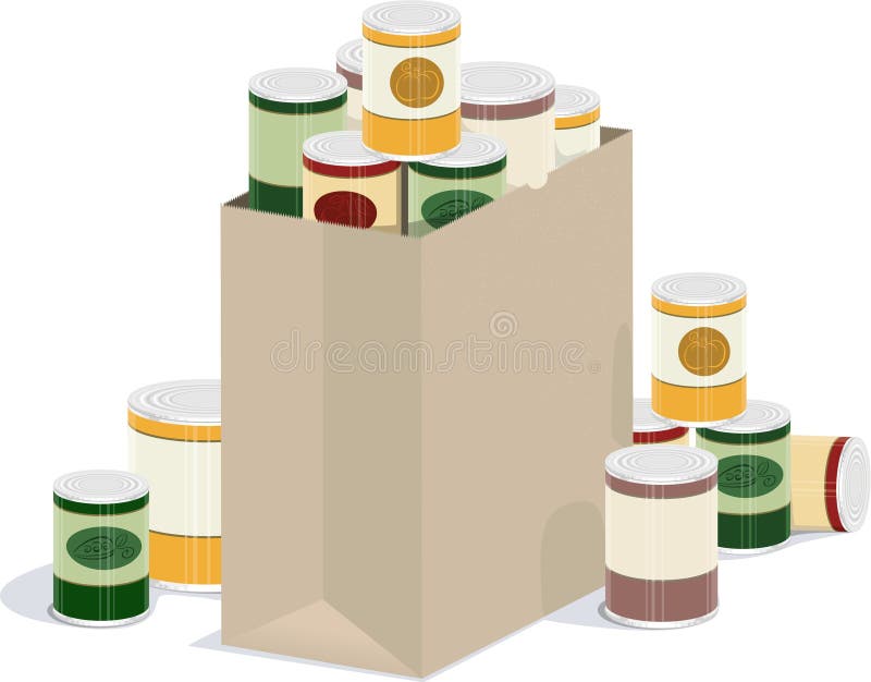 Holiday canned food drive stock vector. Illustration of christmas ...