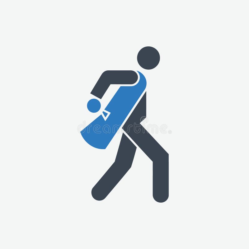 Bag Carrier icon stock vector. Illustration of symbol - 346302102