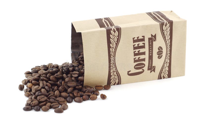 Bag of coffee stock photo. Image of exciting, recycling - 6879188
