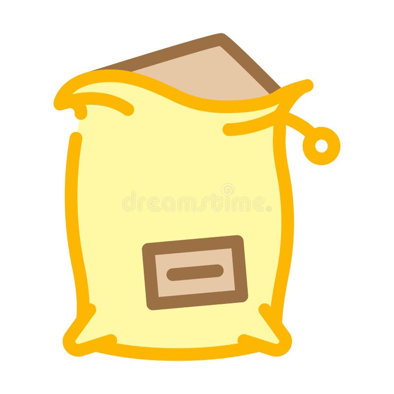 Bag Compost Color Icon Vector Illustration Stock Vector - Illustration ...