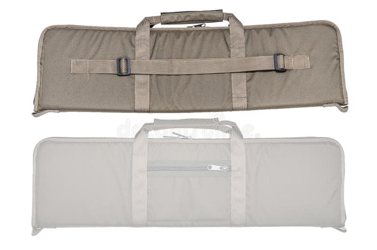 Bag for Concealed Carry of Submachine Gun. Isolated Stock Photo - Image ...