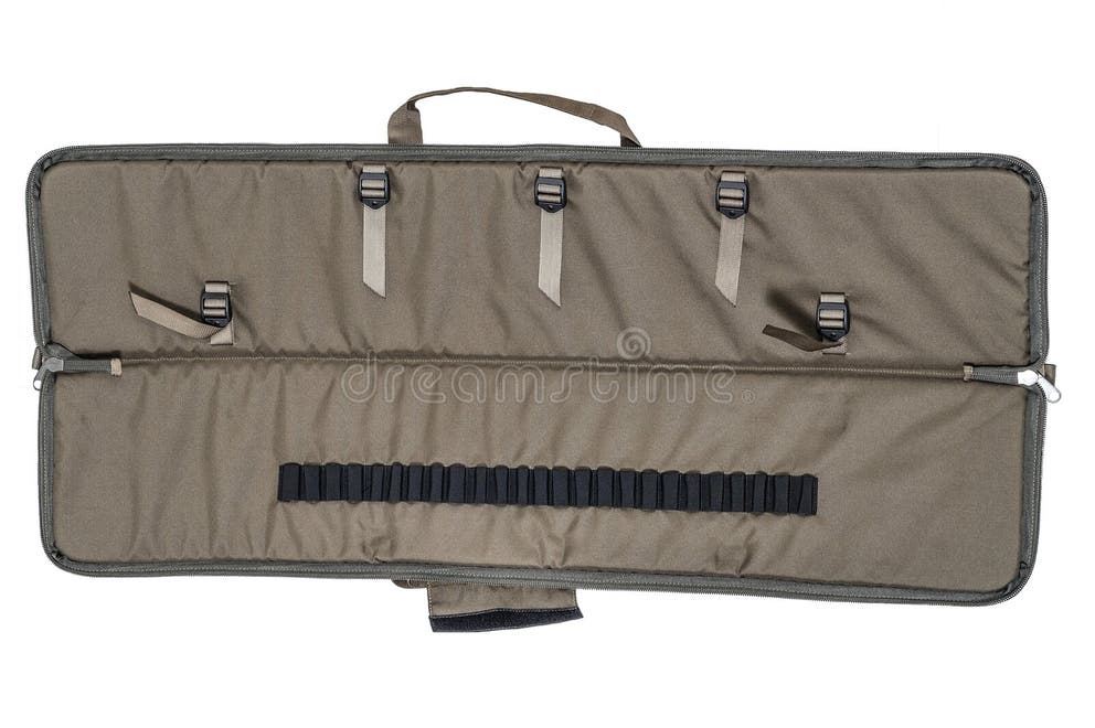 Bag for Concealed Carry of Submachine Gun. Isolated Stock Image - Image ...