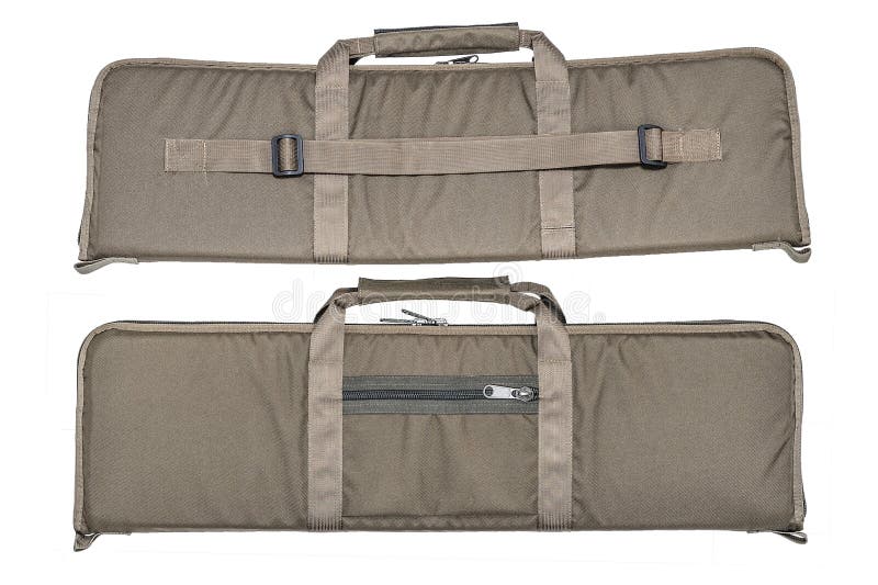 Bag for Concealed Carry of Submachine Gun. Isolated Stock Photo - Image ...