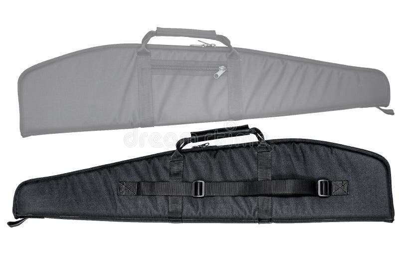 Bag for Concealed Carry of Submachine Gun. Isolated Stock Image - Image ...