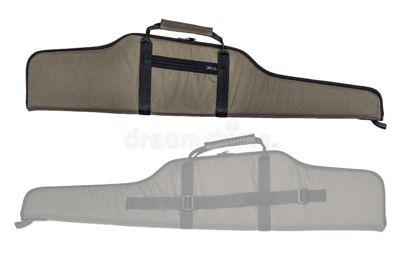 Bag for Concealed Carry of Submachine Gun. Isolated Stock Image - Image ...