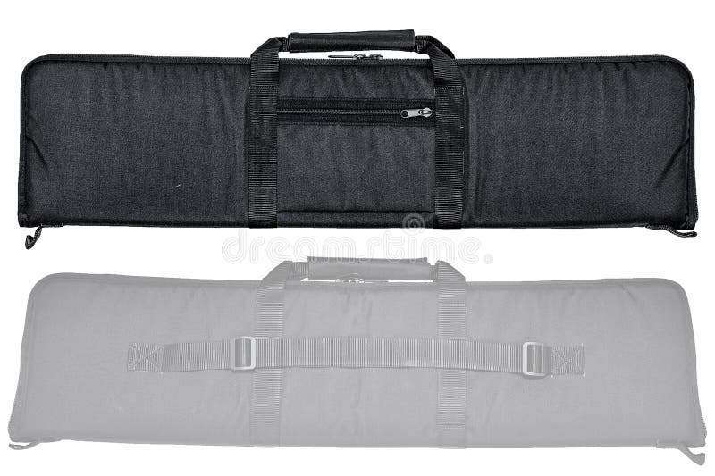 Bag for Concealed Carry of Submachine Gun. Isolated Stock Image - Image ...