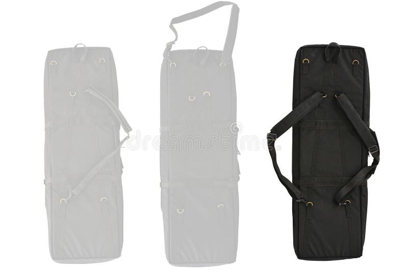 Bag for Concealed Carry of Submachine Gun. Isolated Stock Photo - Image ...