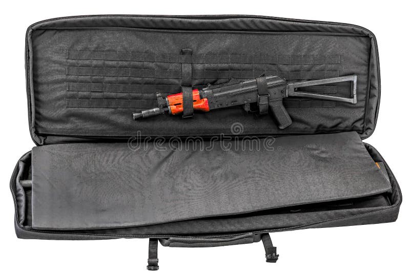 Bag for Concealed Carry of Submachine Gun. Isolated Stock Photo - Image ...