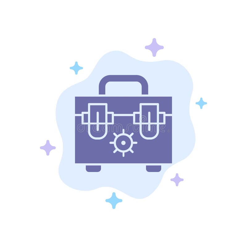 Bag, Construction, Tools Blue Icon on Abstract Cloud Background Stock ...