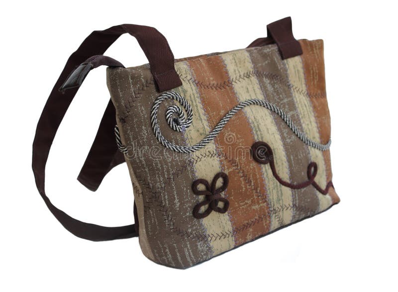 Bag With Decorative Elements Stock Photo - Image of gift, material ...