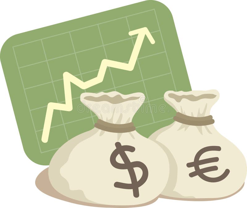 Euro chart stock vector. Illustration of commerce, histogram - 4515229