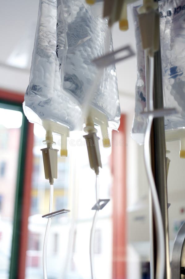 Bag for a Drip in a Hospital Stock Image - Image of sickroom, dose ...