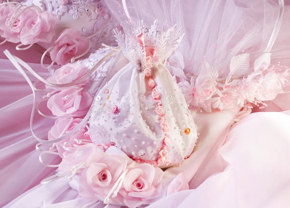 Bag of fiancee stock photo. Image of pink, luxury, elegant - 12636278