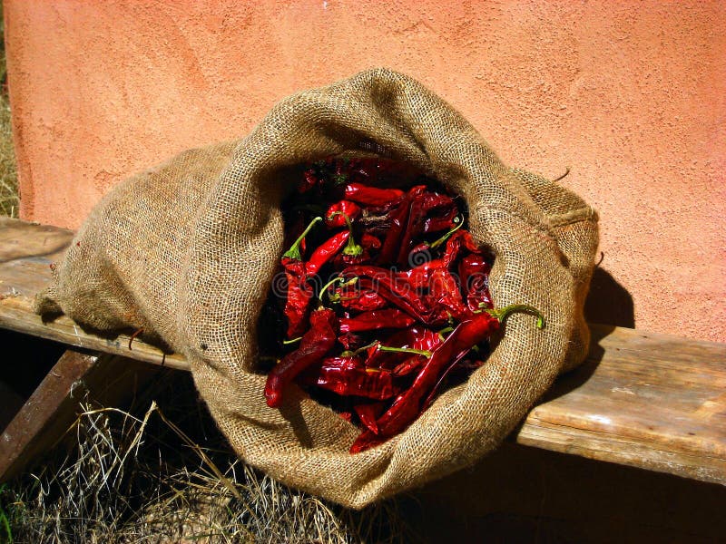 A bag full of chillis stock image. Image of beige, sack - 12235537