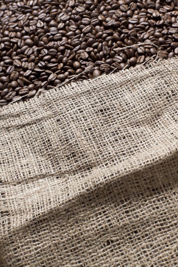 Bag full of coffee beans stock image. Image of harvest - 18263135