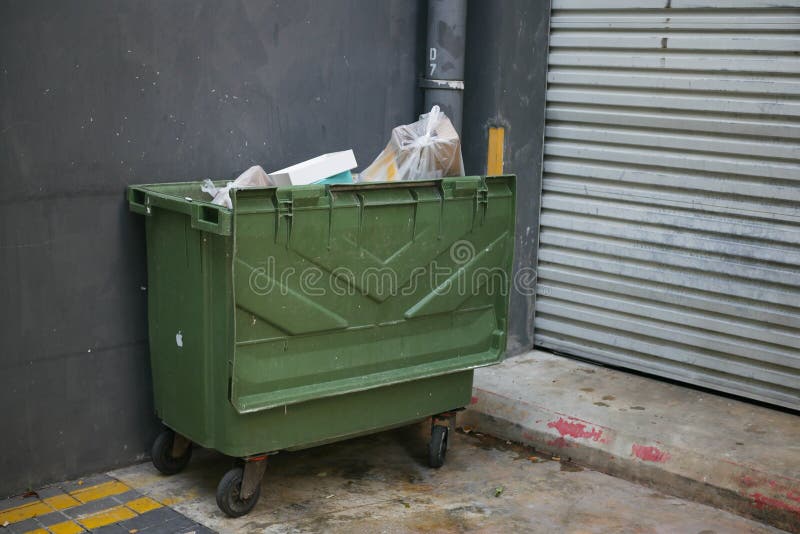 Bag with Garbage and Rubbish Bin Stock Image - Image of full, disposal ...