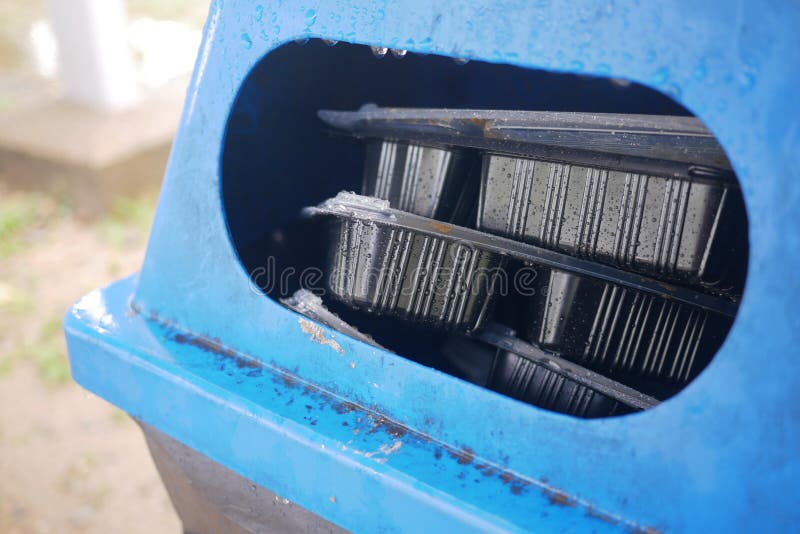 Bag with Garbage and Rubbish Bin Stock Image - Image of recyclable ...