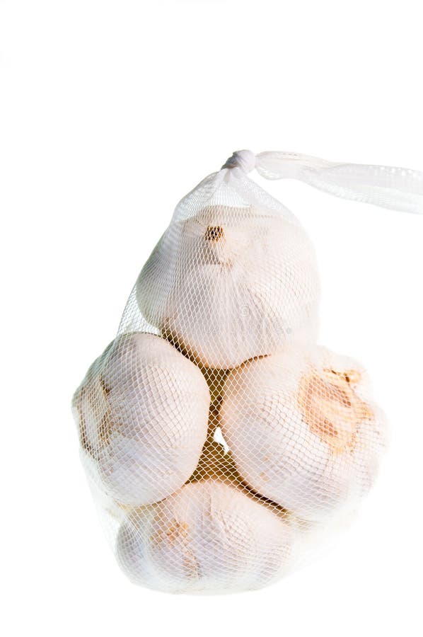 A bag of garlic stock photo. Image of closeup, herb, fresh - 21814890