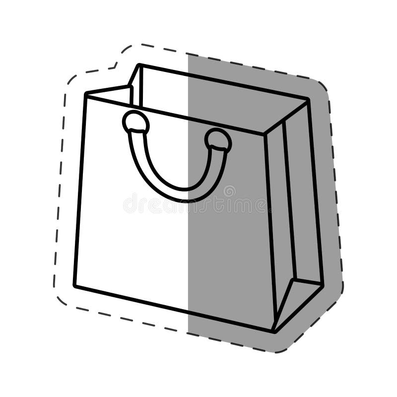Bag Gift Paper Shopping Shadow Stock Illustration - Illustration of ...