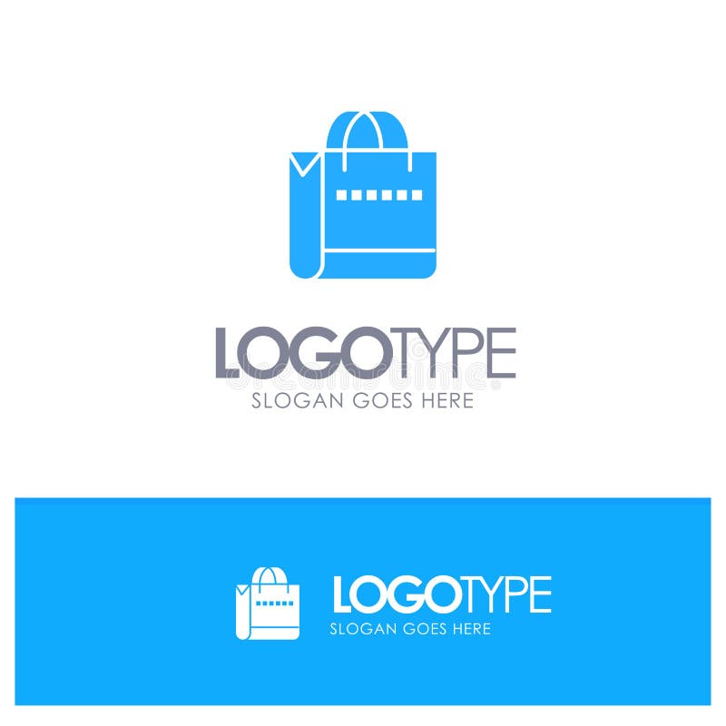 Bag, Handbag, Shopping, Shop Blue Logo Vector Stock Vector ...
