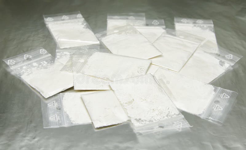 Bag of heroin stock image. Image of grass, dependence - 81845717