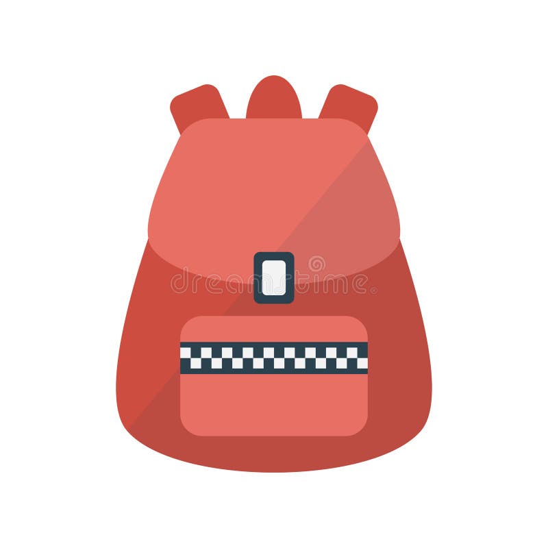 Bag vector flat color icon stock illustration. Illustration of ...