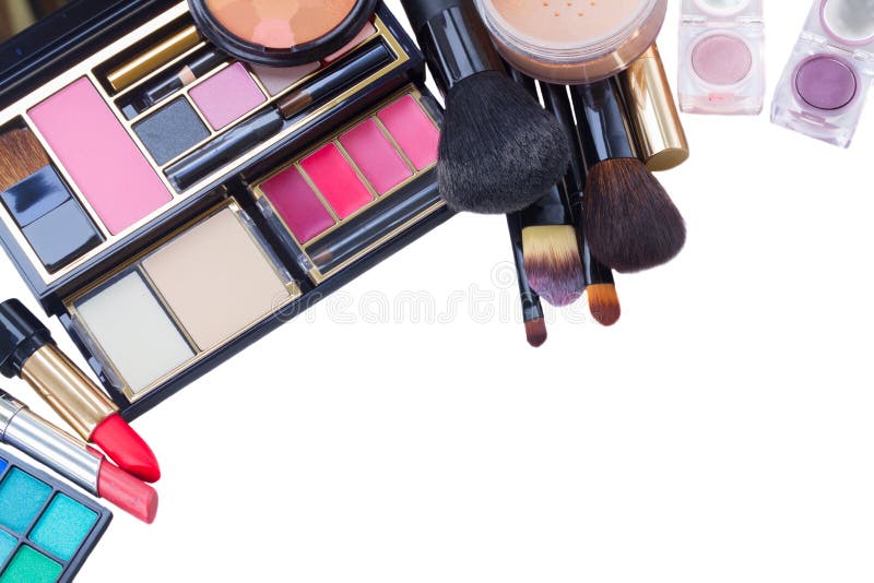 Bag with make up products stock photo. Image of decorative - 70346698