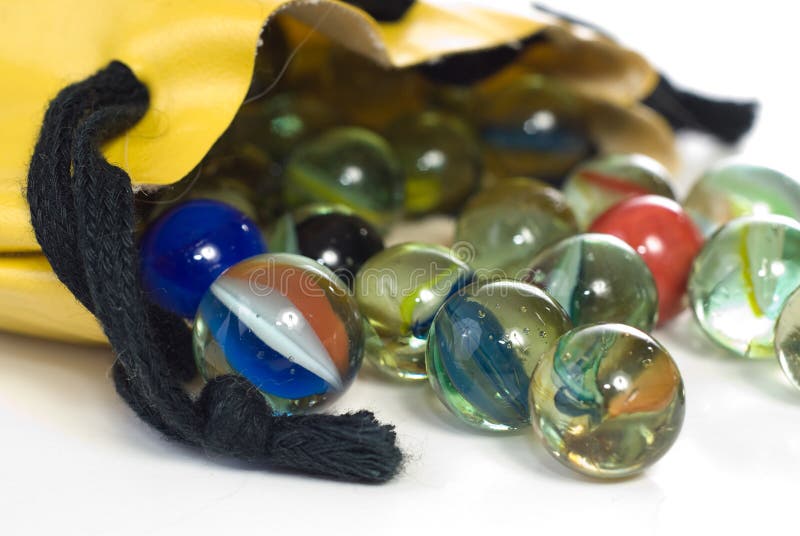 Bag of Marbles stock photo. Image of marbles, childhood - 12628402