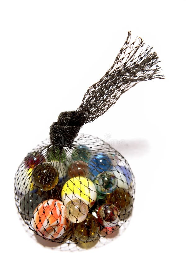 Bag of Marbles stock photo. Image of marbles, childhood - 12628402