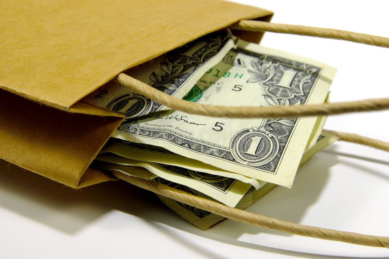 Brown Paper Bag stock photo. Image of shopping, shopper - 132716