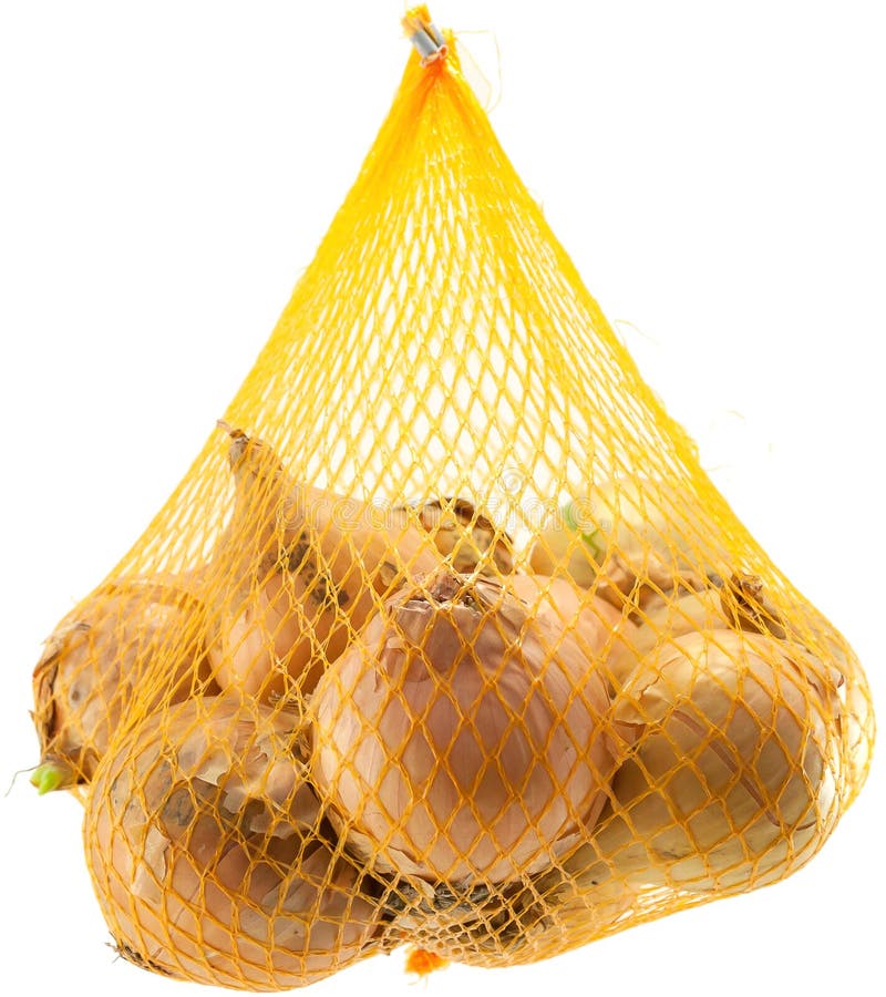 Bag of onions stock photo. Image of onions, isolated - 19117180