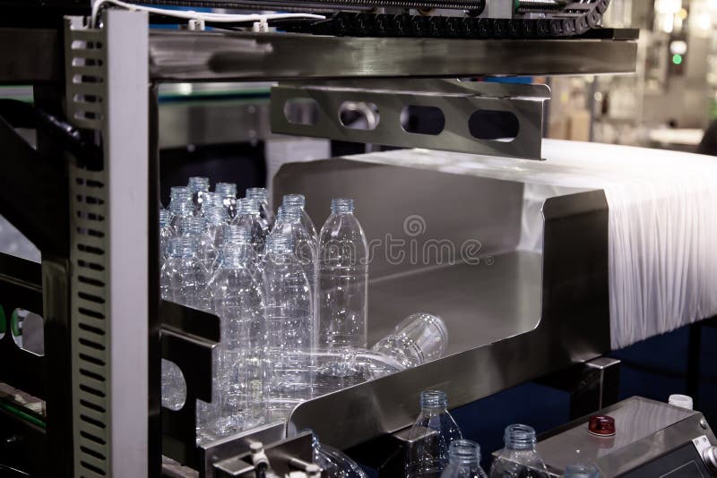 Bag Packing Machine for Plastic Bottles Stock Image - Image of convey ...