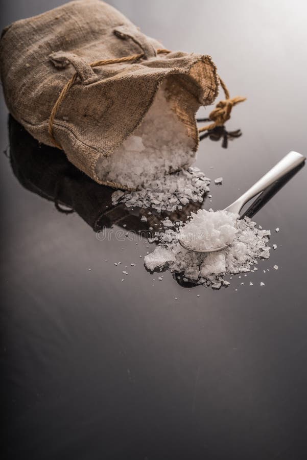 Bag with salt stock image. Image of drink, salt, vertical - 69725331