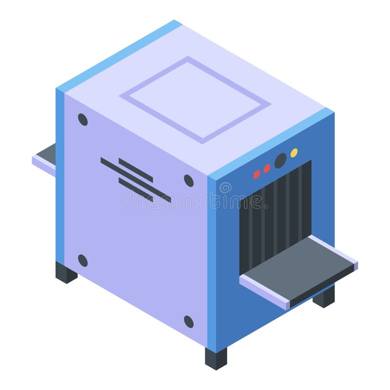 Bag Scanner Icon, Isometric Style Stock Vector - Illustration of ...