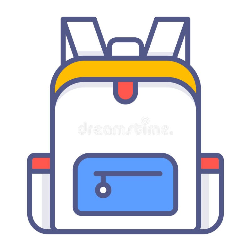 Bag, School, Backpack Modern Concepts Flat Design, Premium Quality Vector Illustration Concept ...