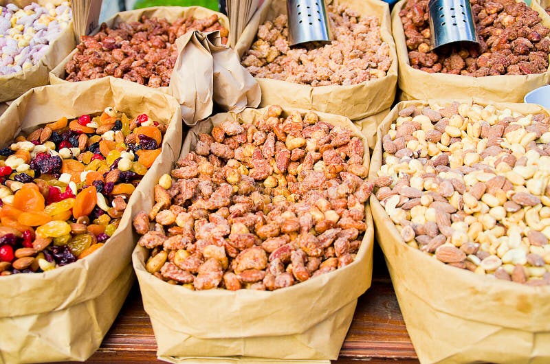 Bag of Small Nuts. Snack Fast Food. Stock Image - Image of pistachios ...