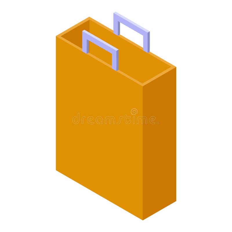 Bag Storage Icon, Isometric Style Stock Vector - Illustration of object ...
