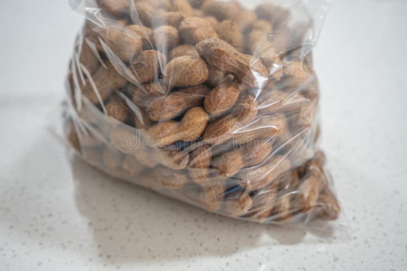 Bag of Tasty Boiled Peanuts Ready To Eat Stock Image - Image of ...