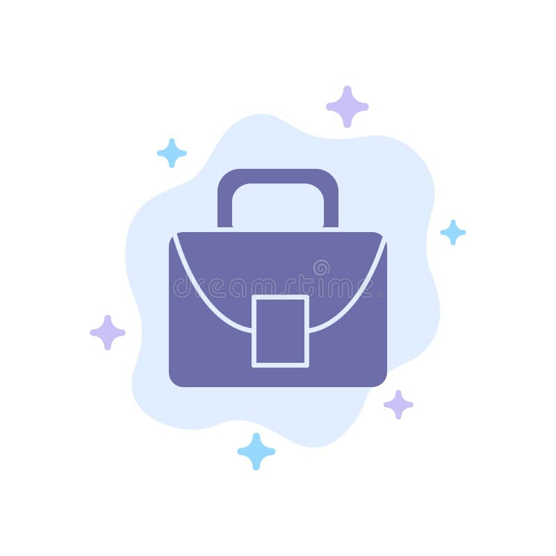 Bag, Worker, Logistic, Global Blue Icon on Abstract Cloud Background ...