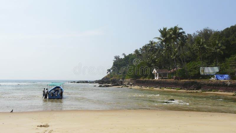 Baga beach in Goa, India stock image. Image of relaxation - 281771865
